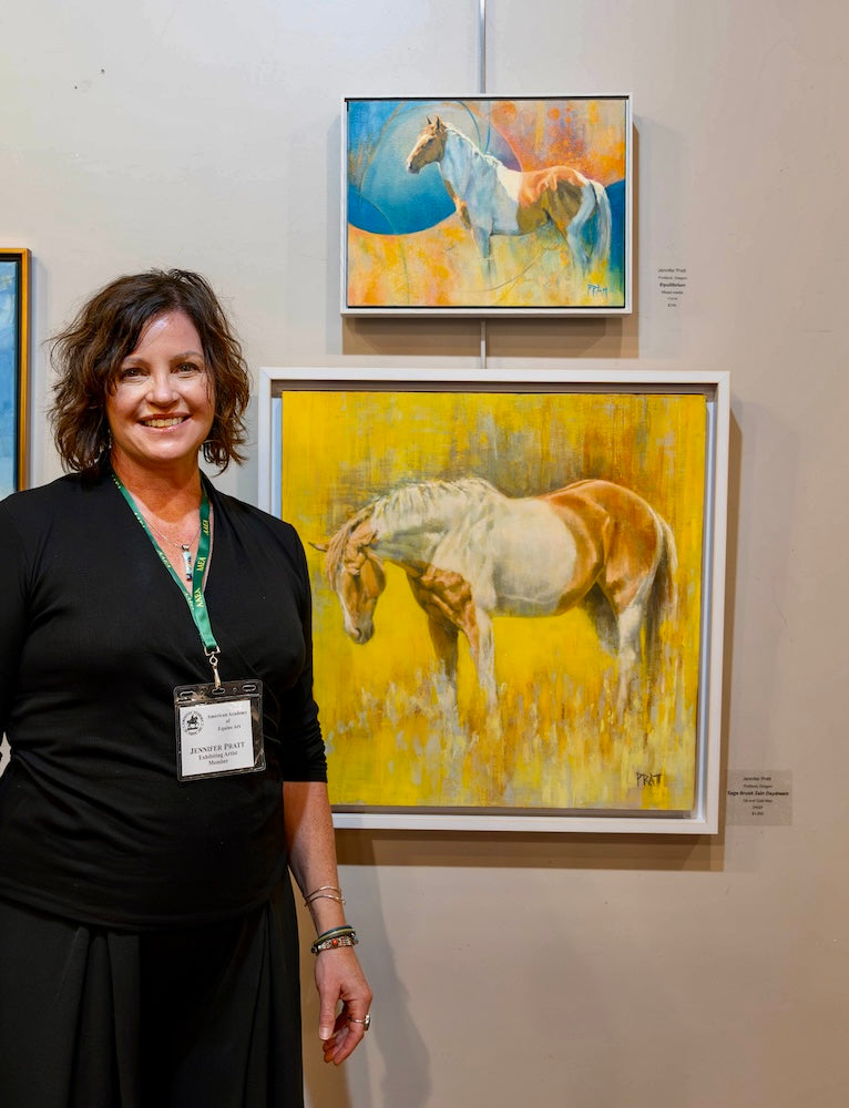 Jennifer Pratt: Equine Artist. Oil and Mixed Media Horse Paintings ...